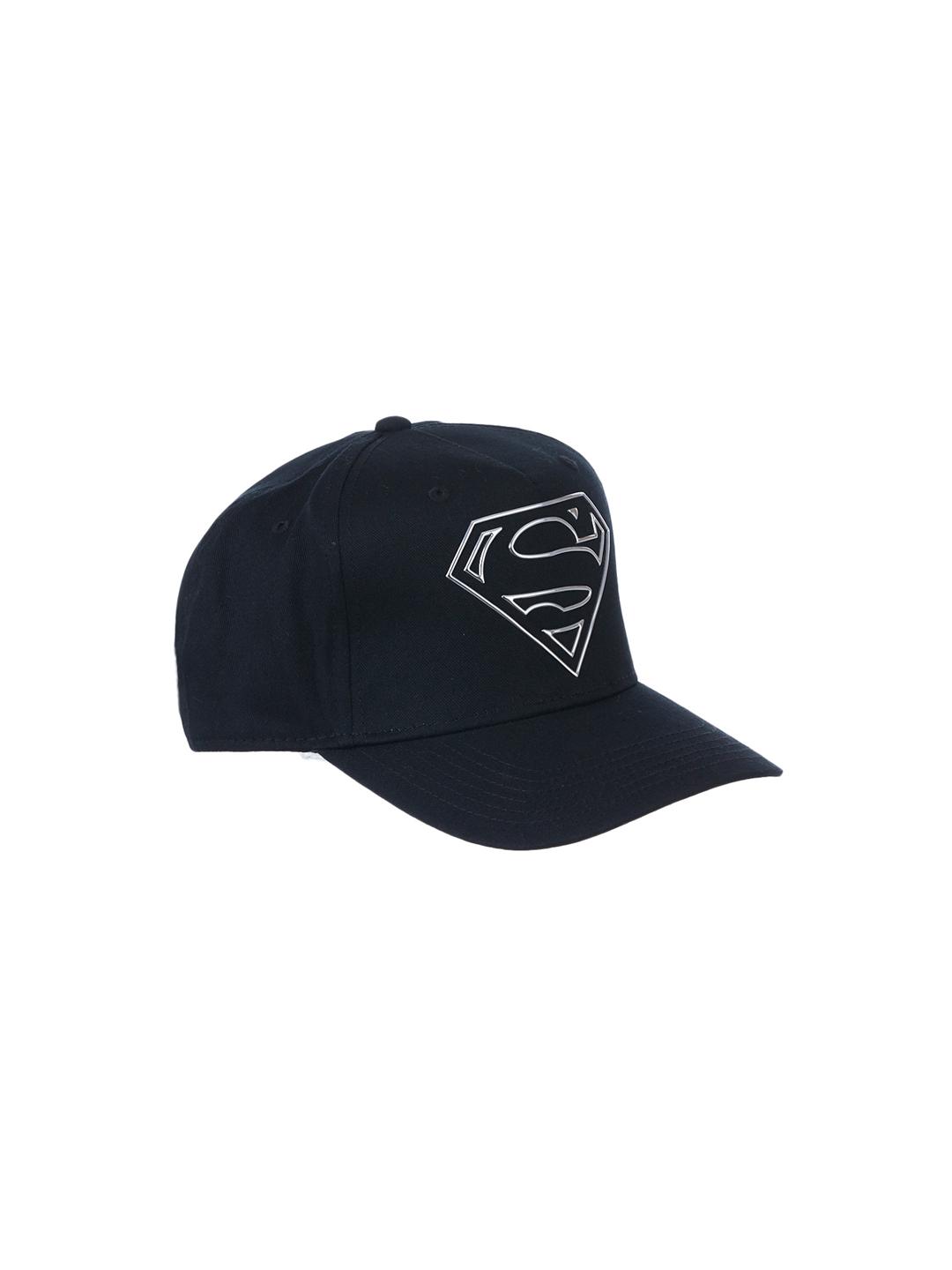 Buy Superman By Free Authority Black Cap For Men - Caps for Men ...