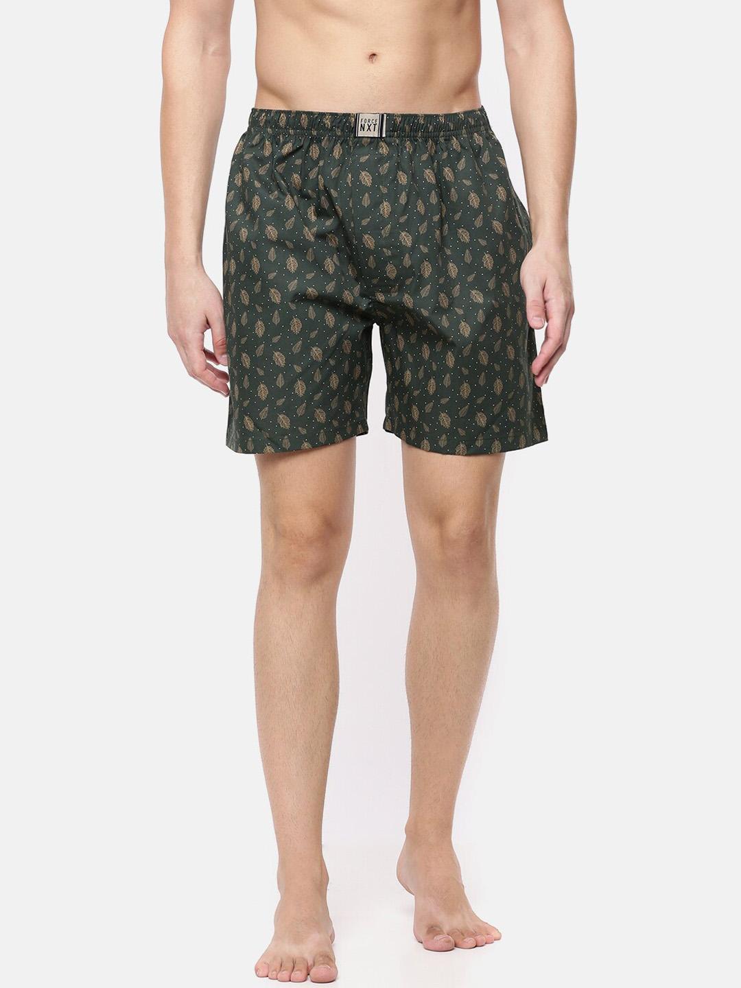 Buy Force NXT Men's Super Combed Cotton Printed Boxer Shorts - Boxers ...