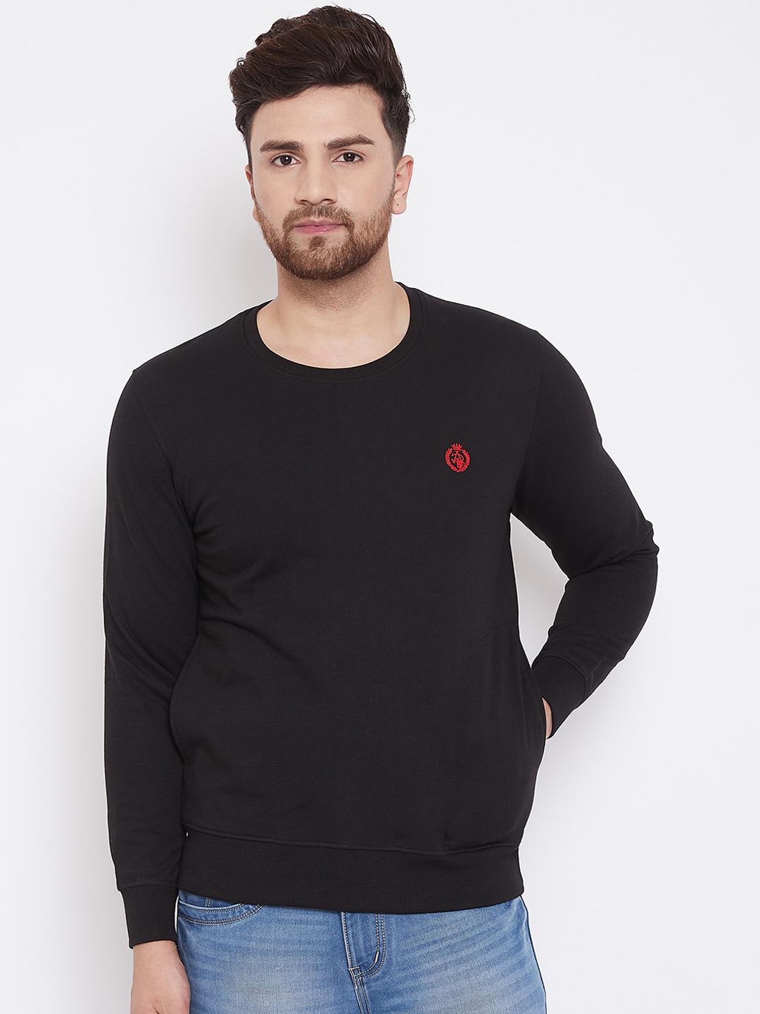 Buy Adobe Men Black Solid Sweatshirt - Sweatshirts for Men 12857152 ...
