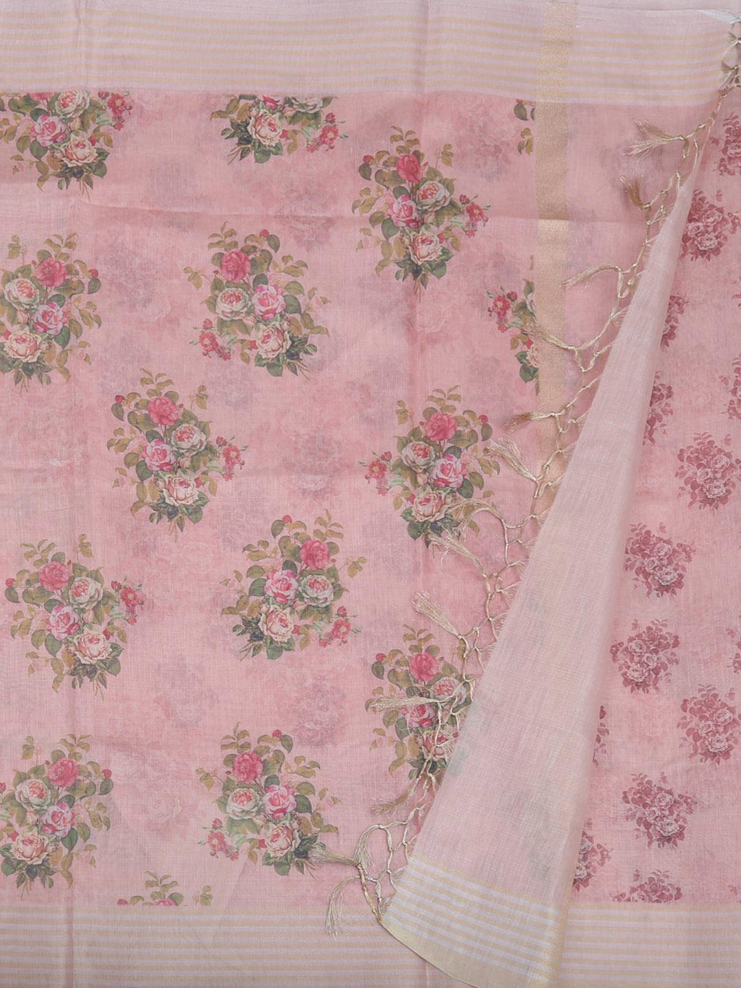 Buy Pothys Pink Printed Tissue Saree - Sarees for Women 12645442 | Myntra