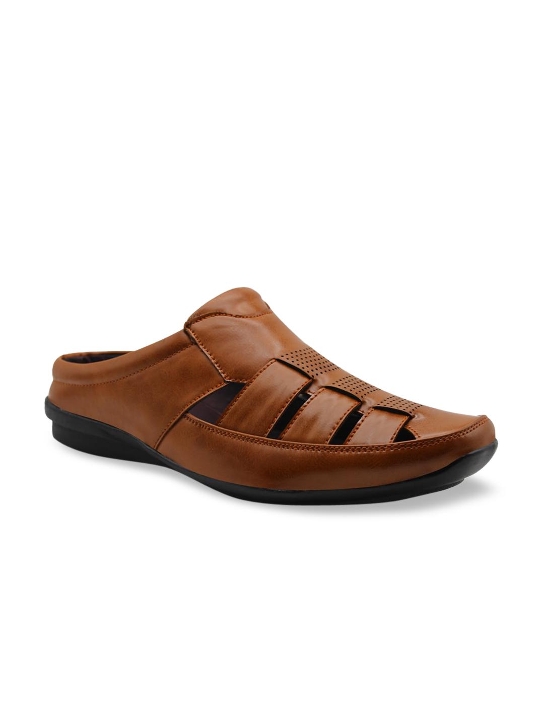 Buy Provogue Men Tan Brown Fisherman Sandals - Sandals for Men 12682458 ...