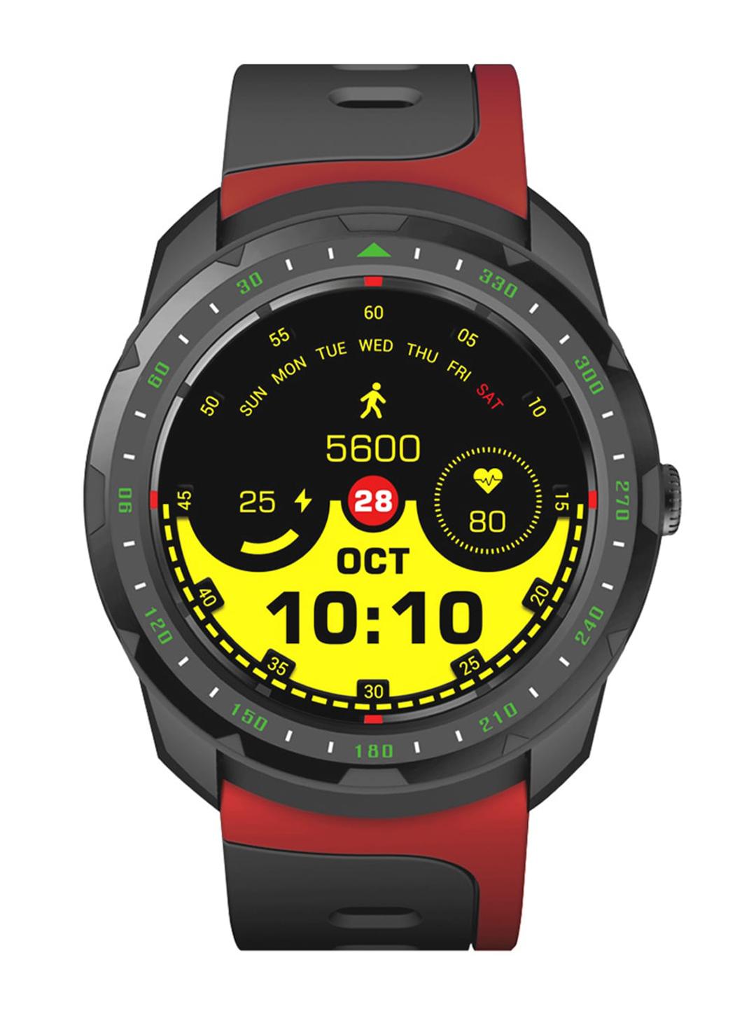 Buy FitSpark Men Red & Black Full Touch Multifunctional Smartwatch ...