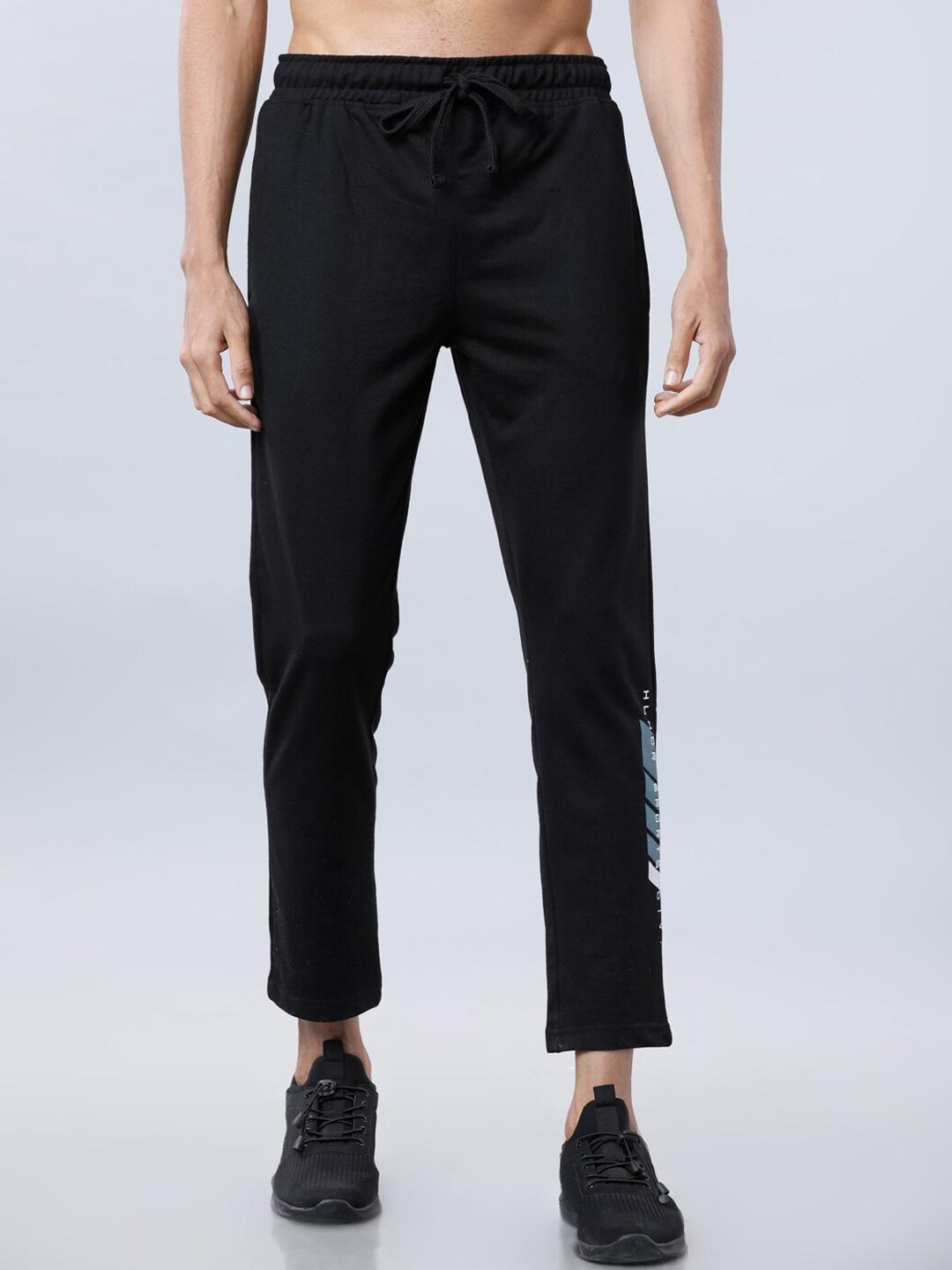 Buy HIGHLANDER Men Black Solid Slim Fit Track Pants - Track Pants for ...