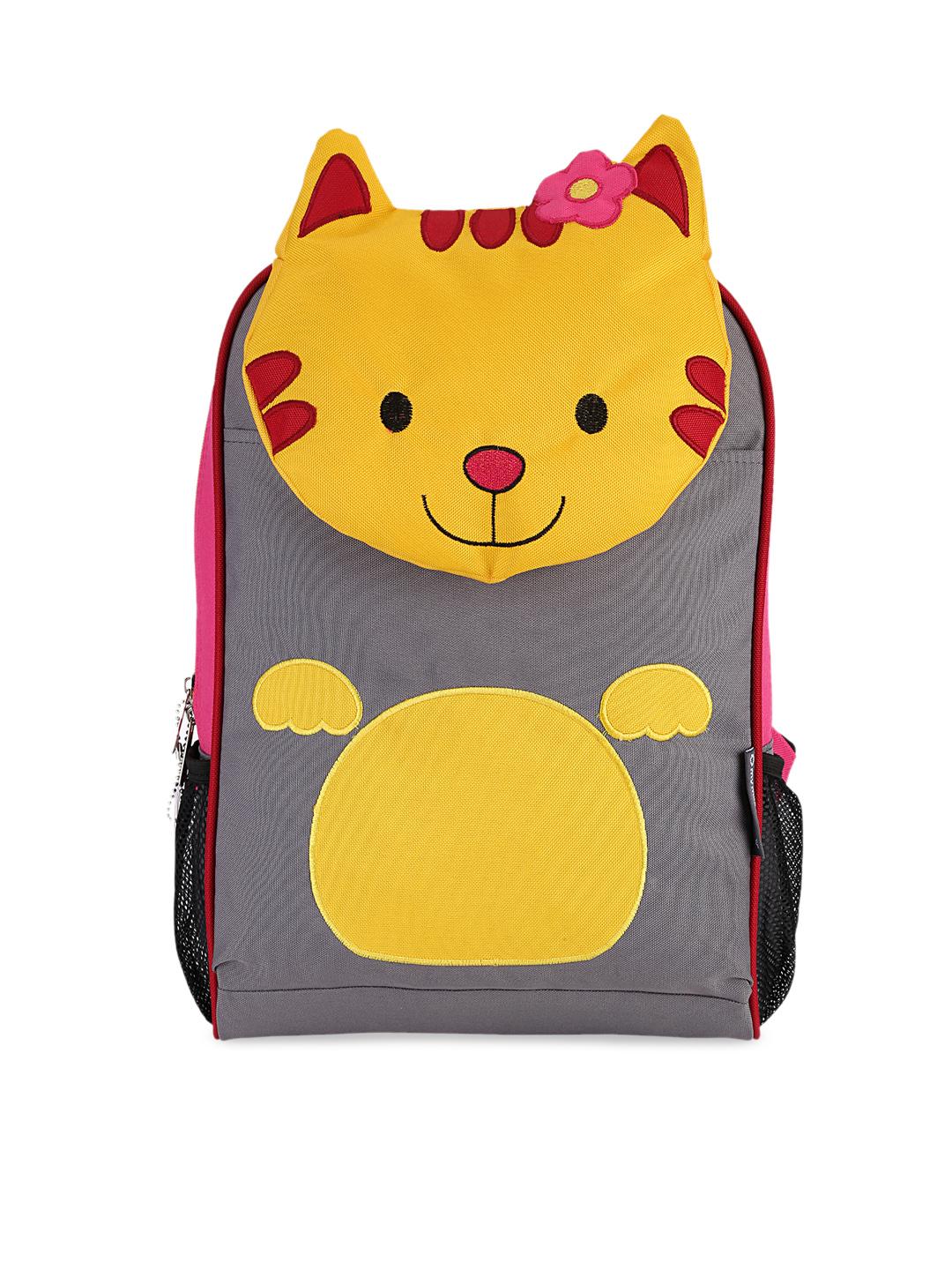 Buy My Milestones Kids Yellow & Grey Colourblocked Backpack - Backpacks ...