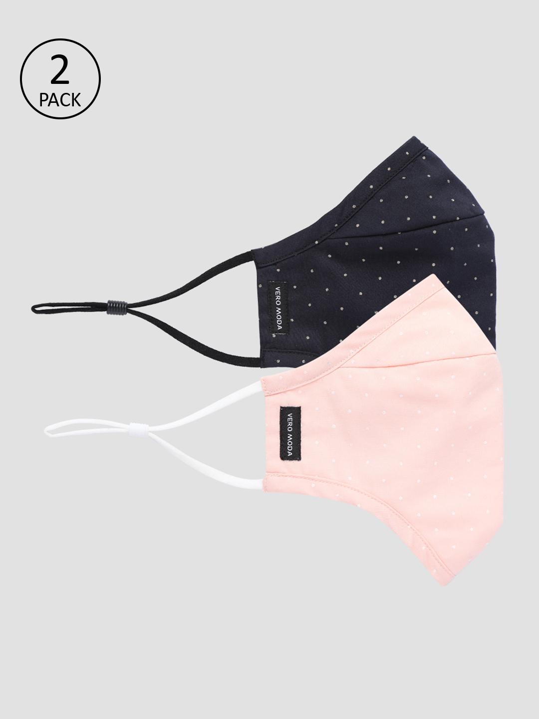 Buy Vero Moda Women Pack Of 2 Reusable 3 Layer Outdoor Masks - Outdoor ...