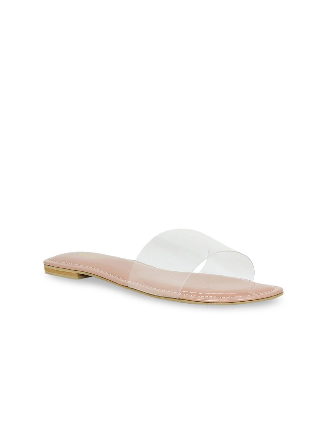 Buy Inc 5 Women Transparent Solid Open Toe Flats - Flats for Women ...