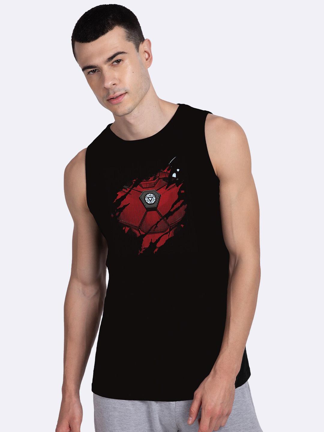Buy Bewakoof Official Marvel Merchandise Iron Man Of War Printed Vest ...
