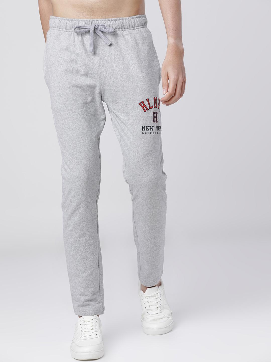 Buy Men HIGHLANDER Men Grey Solid Slim Fit Track Pants - Track Pants ...
