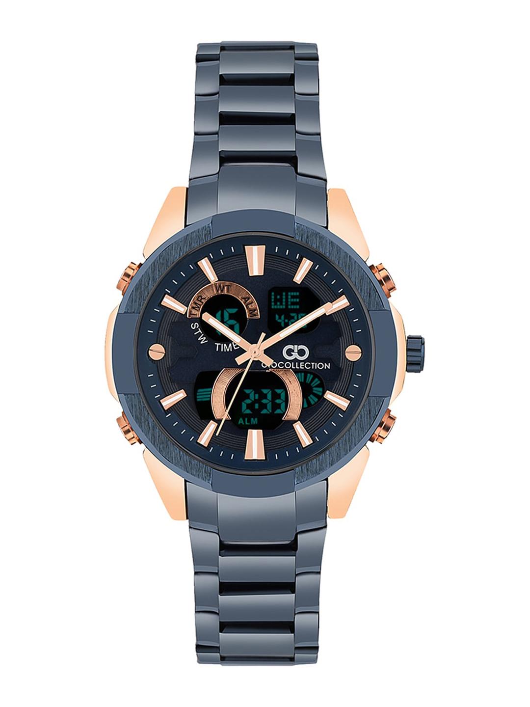 Buy GIO COLLECTION Men Blue Analogue Watch - Watches for Men 14102668 ...
