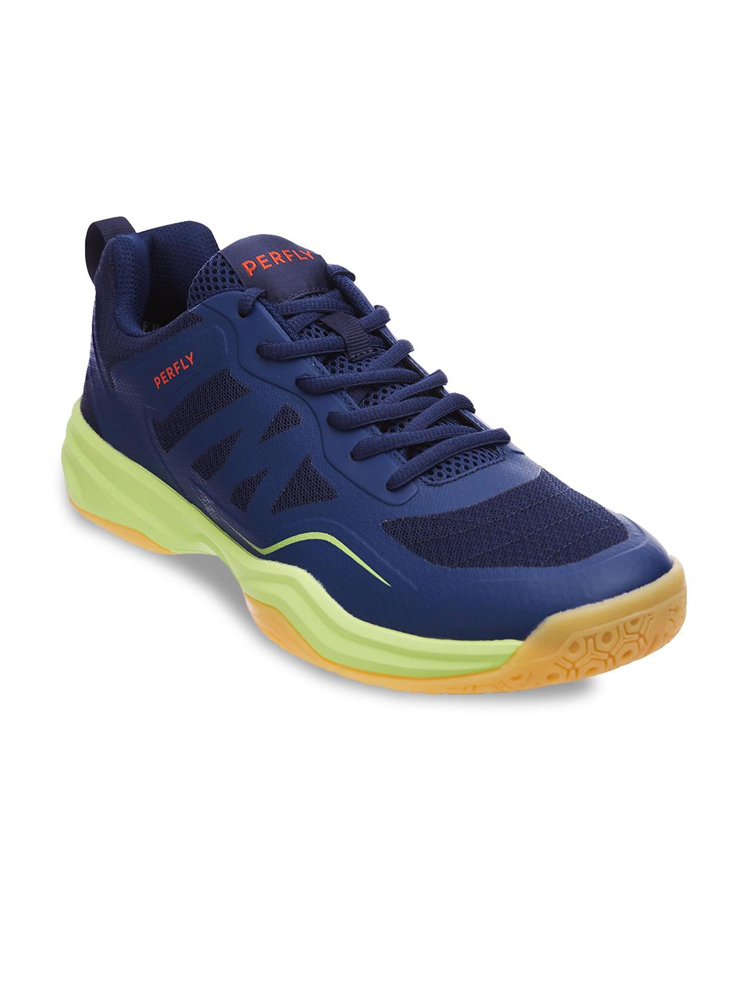 Buy Decathlon Perfly Men Navy Blue Non Marking Intermediate Badminton ...