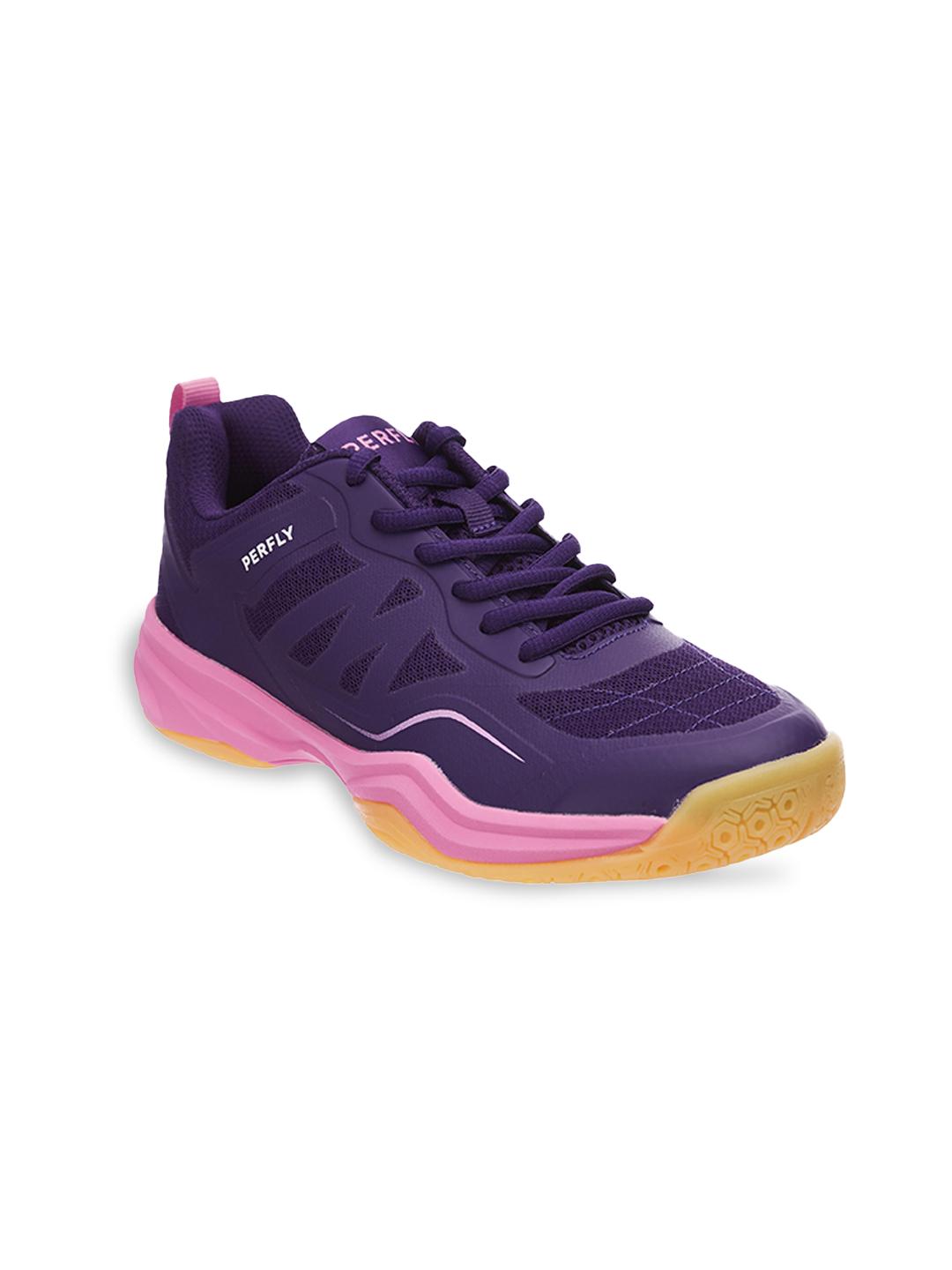 Buy Decathlon Perfly Women Purple Non Marking Intermediate Badminton ...
