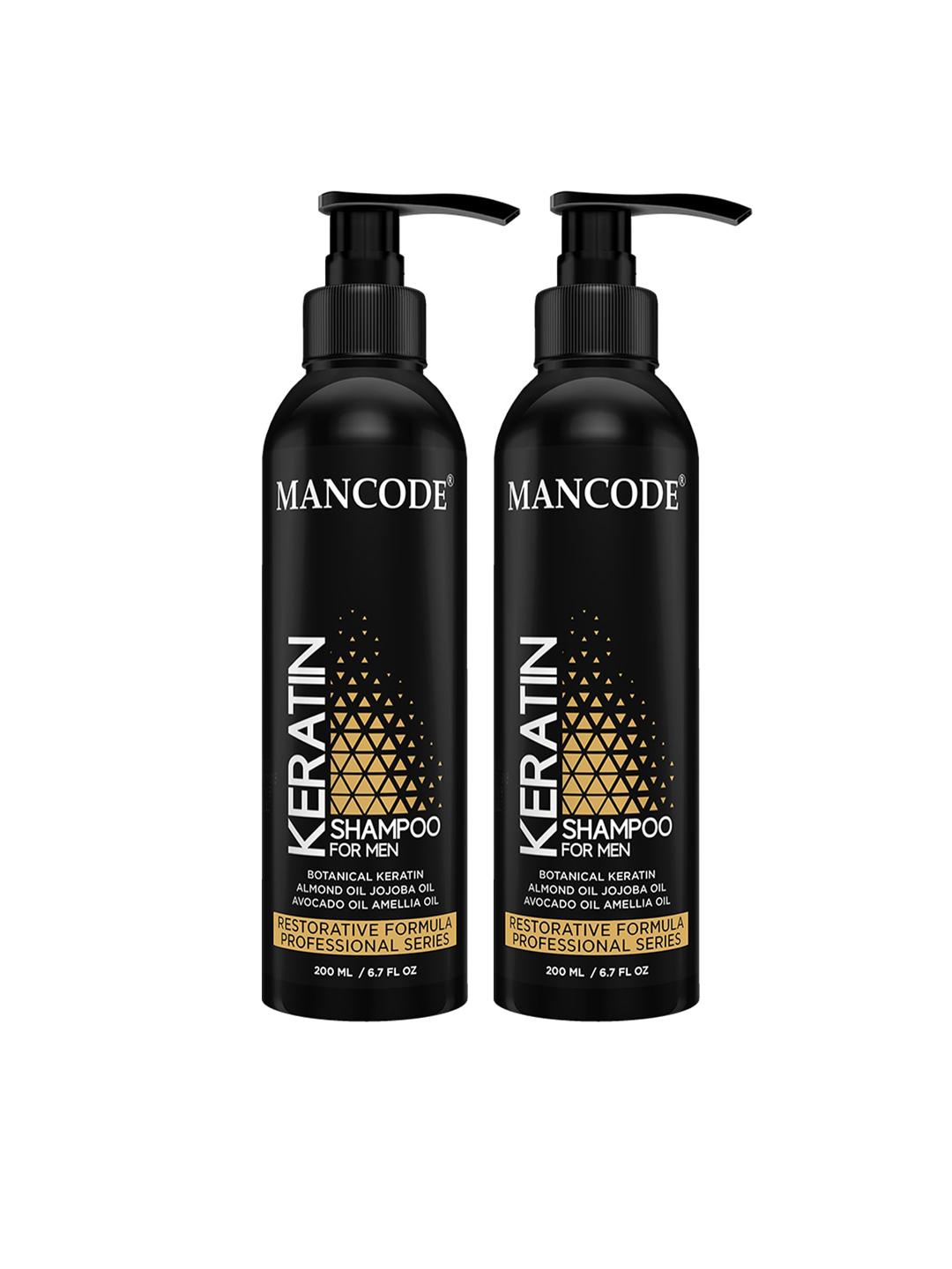 Buy MANCODE Men Pack Of 2 Black Keratin Shampoo For Complete Hair Care ...