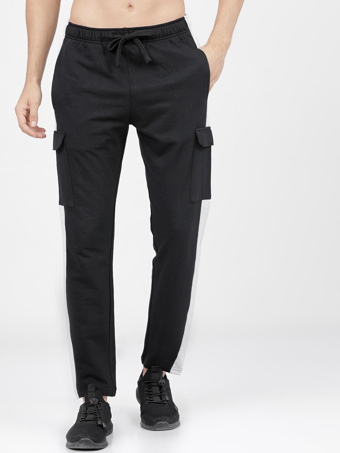 Buy HIGHLANDER Men Black Solid Slim Fit Track Pants - Track Pants for ...