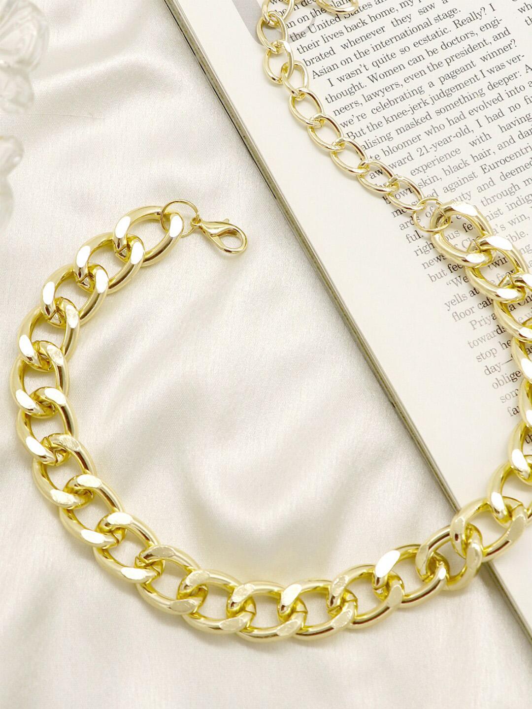 Buy JOKER & WITCH Gold Toned Necklace - Necklace And Chains for Women ...