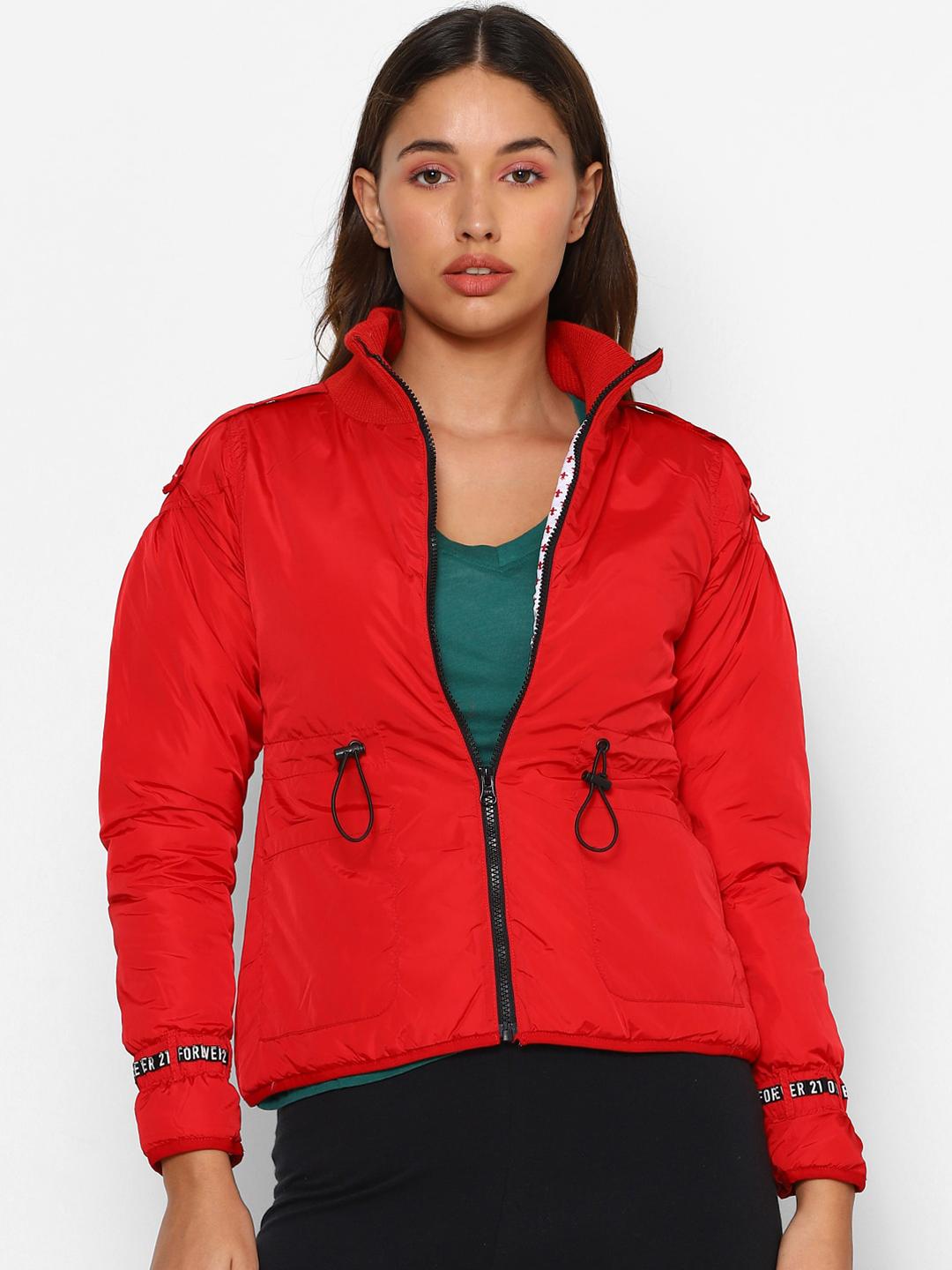 Buy FOREVER 21 Women Red Tailored Jacket - Jackets for Women 14711418 ...