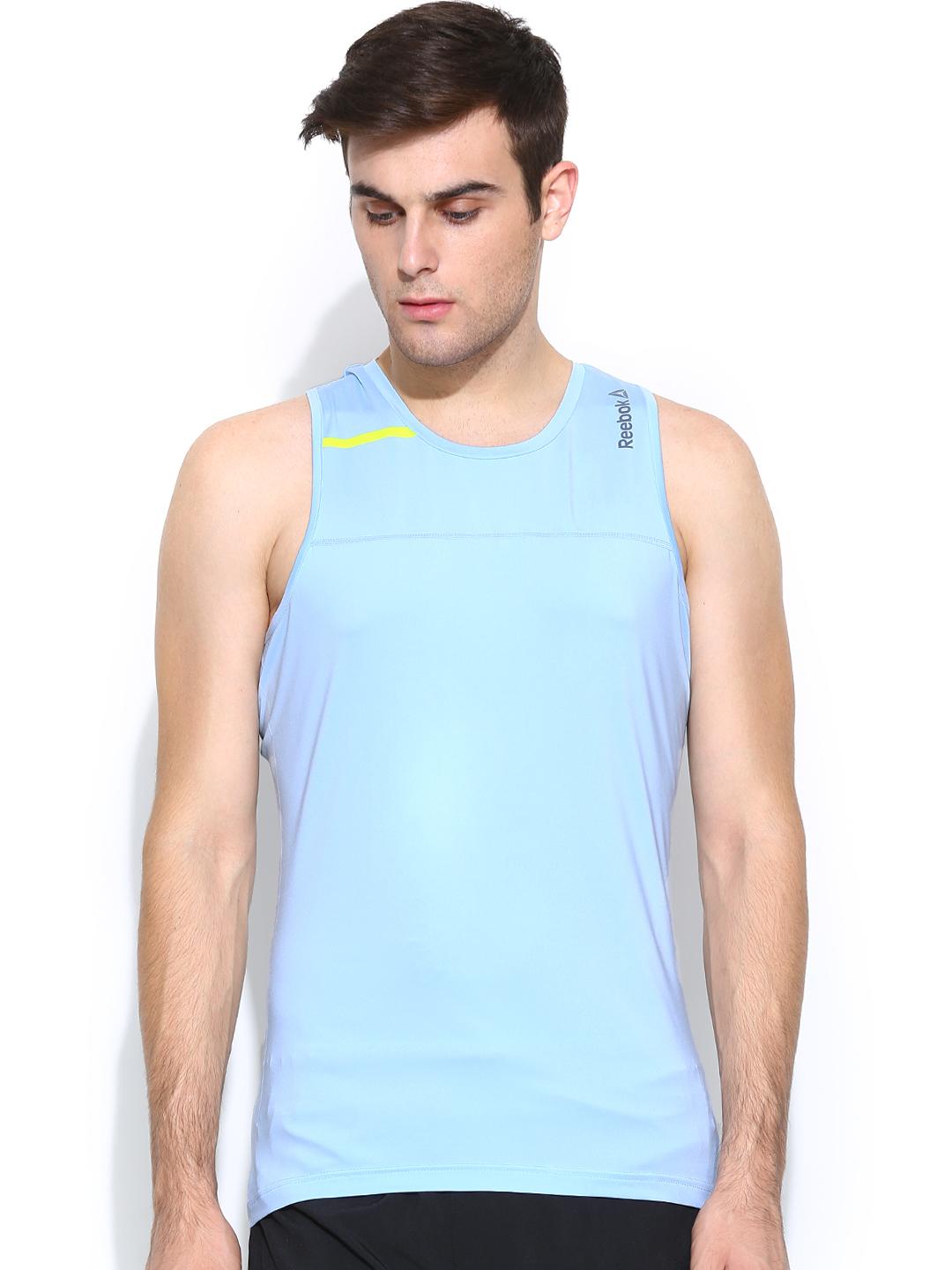 Buy Reebok Men Blue OSR M Tank Running T Shirt - Tshirts for Men 762717 ...