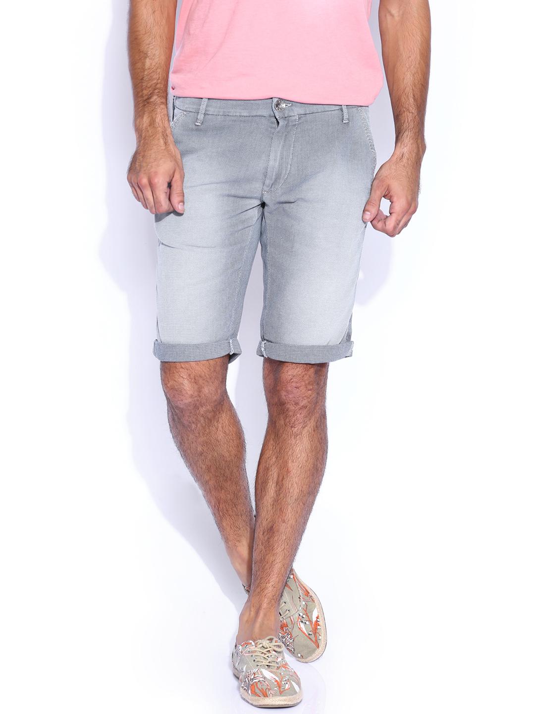 Buy GAS Grey Shorts - Shorts for Men 803952 | Myntra