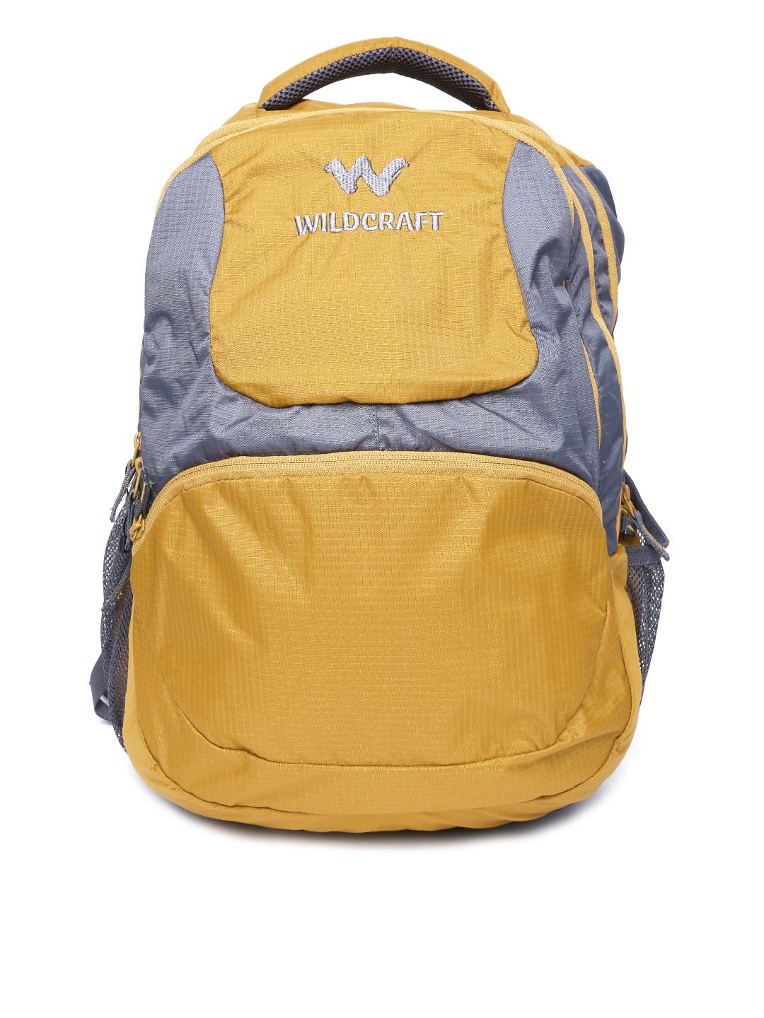 Buy Wildcraft Unisex Yellow & Grey Backpack - Backpacks for Unisex ...