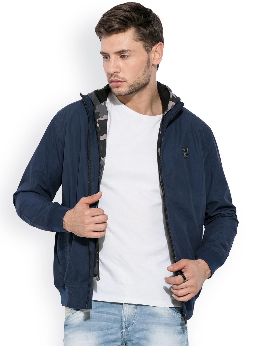 Buy Mufti Navy Jacket - Jackets for Men 999691 | Myntra