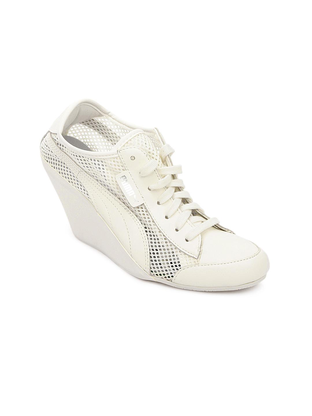 Buy Puma Women White Karmin Heeled Shoes - Heels for Women 43886 | Myntra