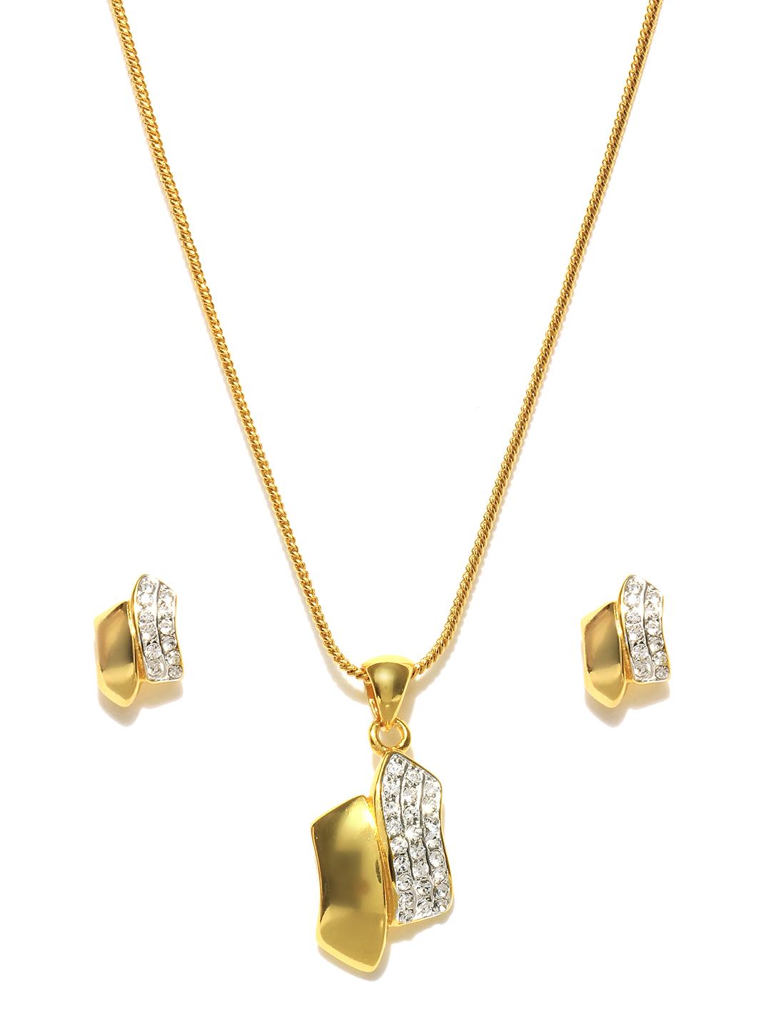 Buy Estelle Gold Plated Earring & Pendant Set - Jewellery Set for Women ...