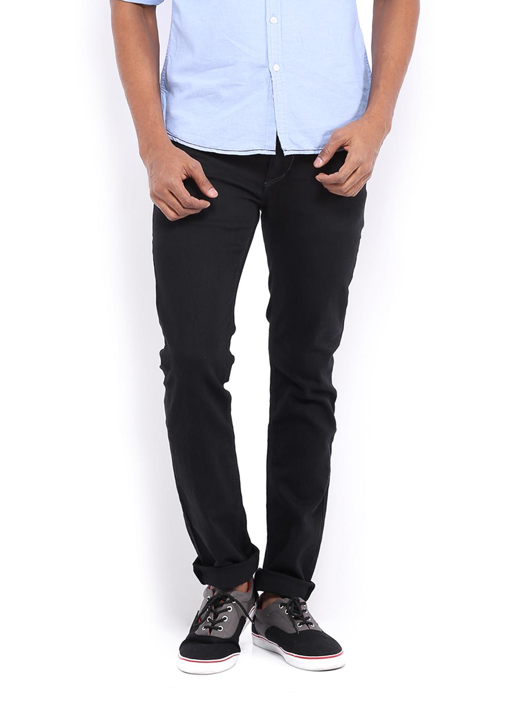 Buy Flying Machine Men Black Michael Slim Fit Jeans - Jeans for Men ...