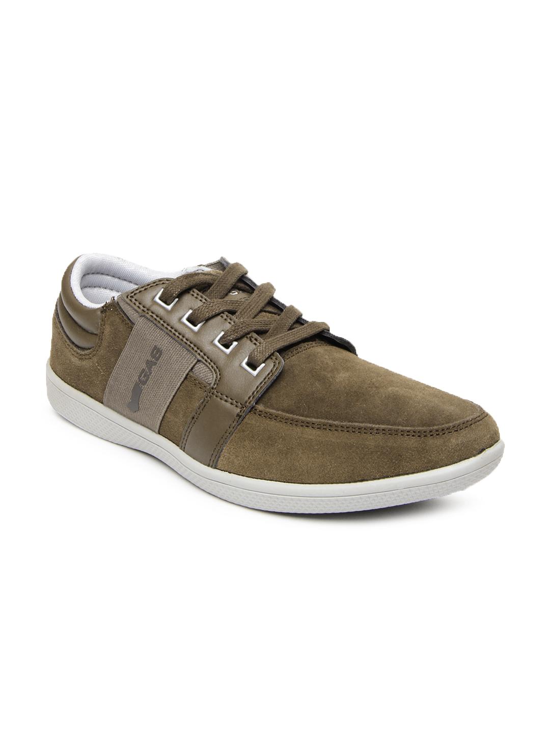 Buy GAS Men Brown Suede Casual Shoes - Casual Shoes for Men 303388 | Myntra