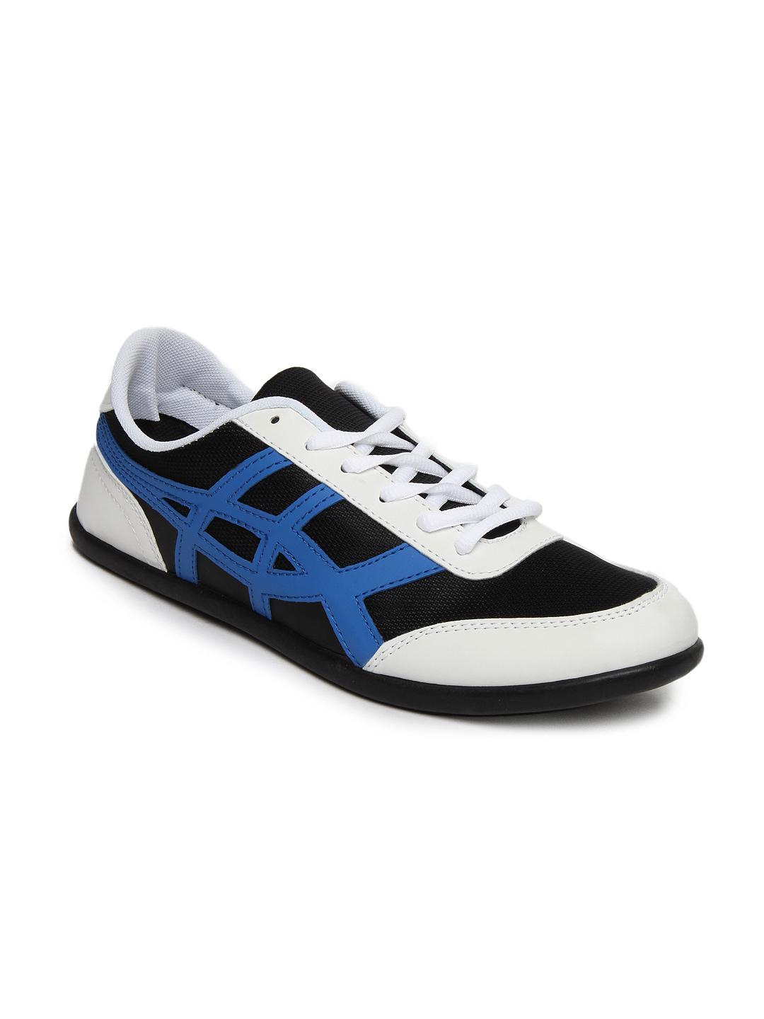 Buy Globalite Men Black & White Wings Ace Casual Shoes - Casual Shoes ...