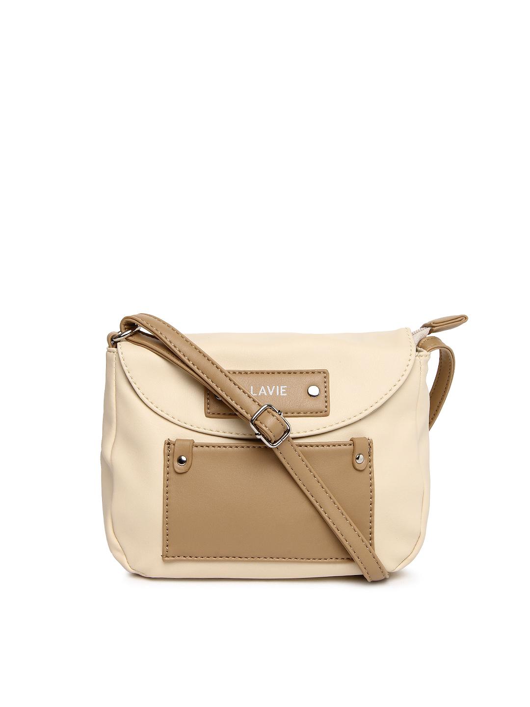 Buy Lavie Cream Coloured Sling Bag - Handbags for Women 347437 | Myntra
