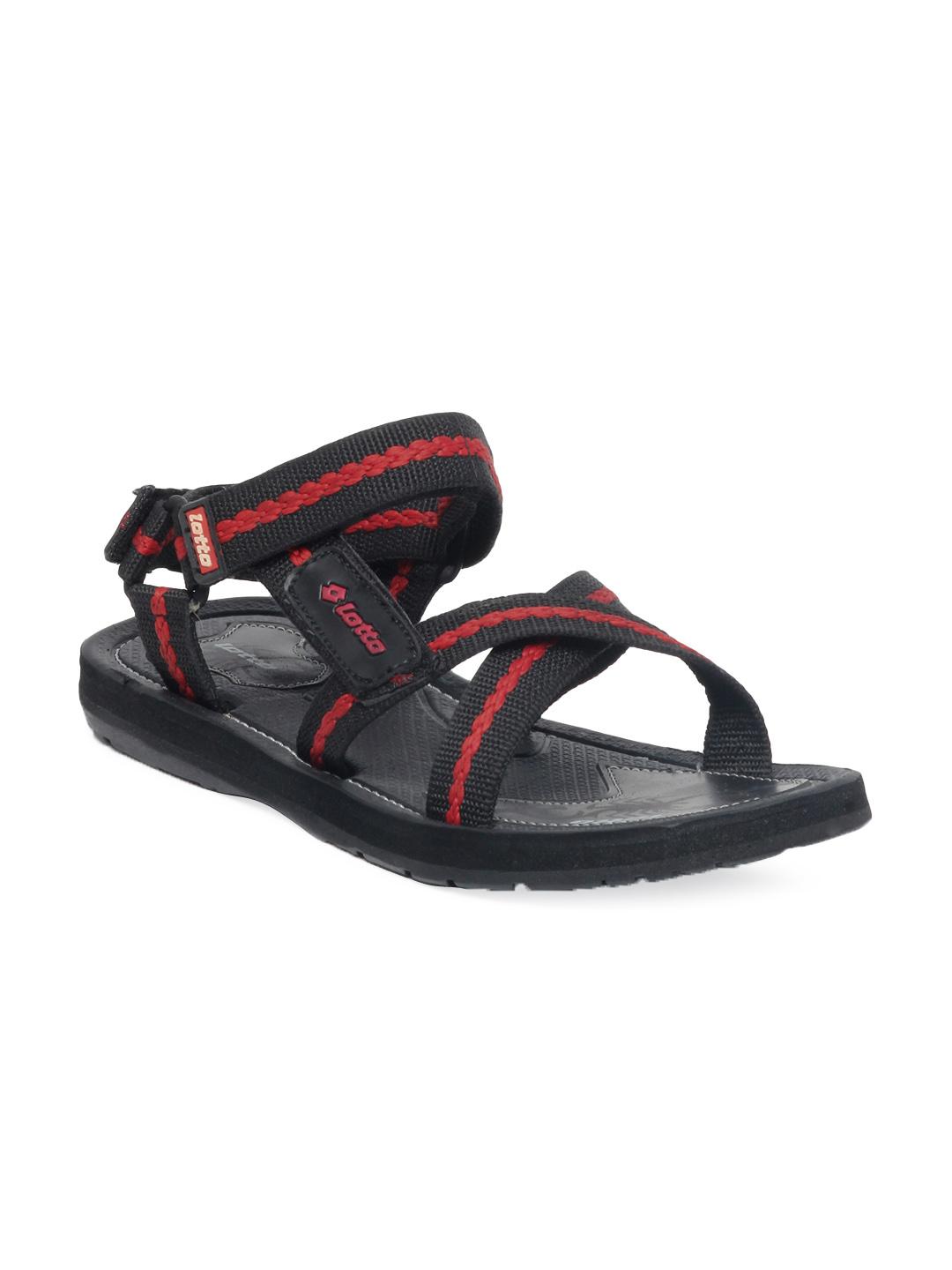 Buy Lotto Men Black Sandals - Sandals for Men 58227 | Myntra