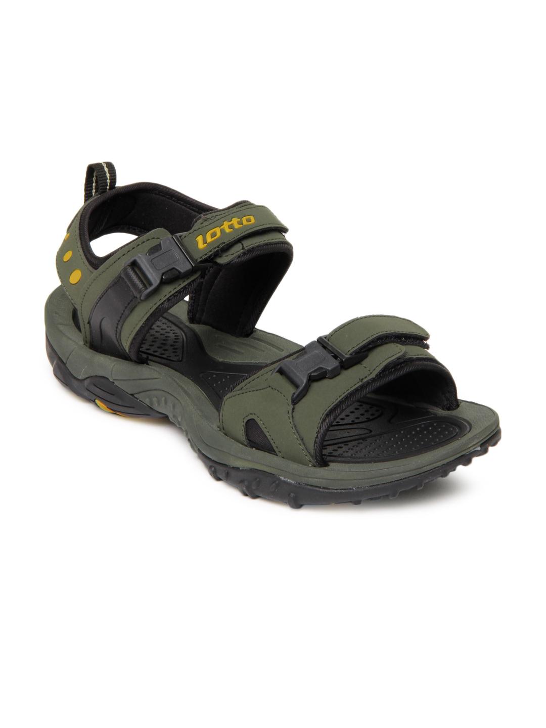 Buy Lotto Men Olive Green Stream Sports Sandals - Sandals for Men ...