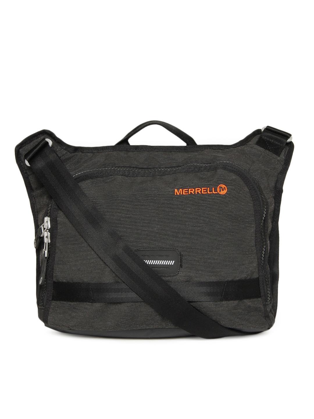 Buy Merrell Unisex Charcoal Grey Westervelt Tablet Sling Bag - Handbags ...