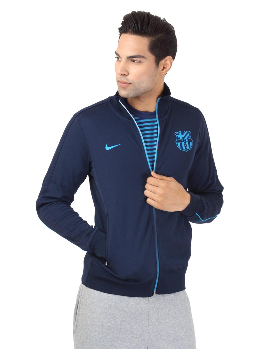 Buy Nike Men Blue FCB Jacket - Jackets for Men 81007 | Myntra