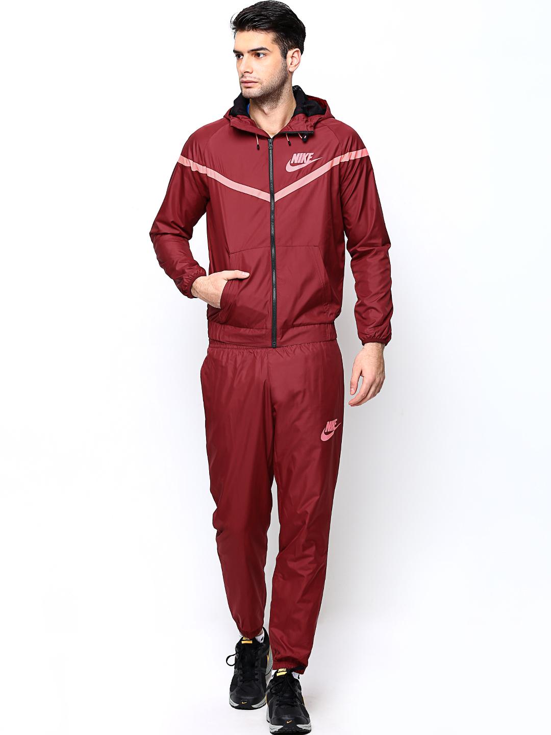 Buy Nike Men Maroon AS Fearless Tracksuit - Tracksuits for Men 472938 ...