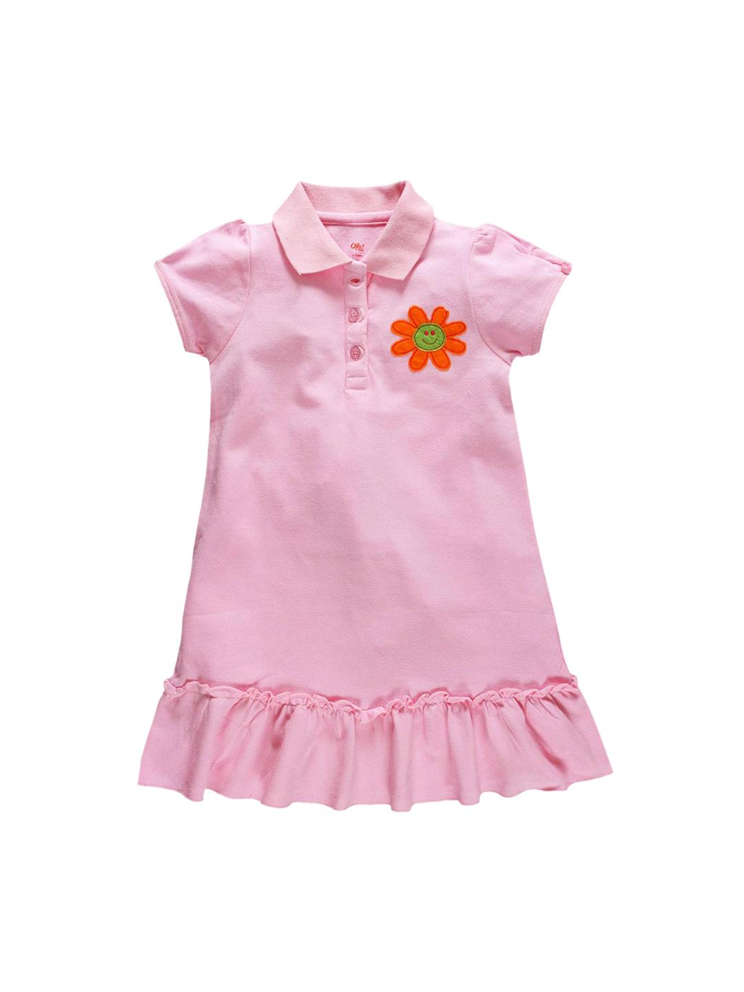 Buy Oye Girls Pink A Line Dress - Dresses for Girls 442199 | Myntra