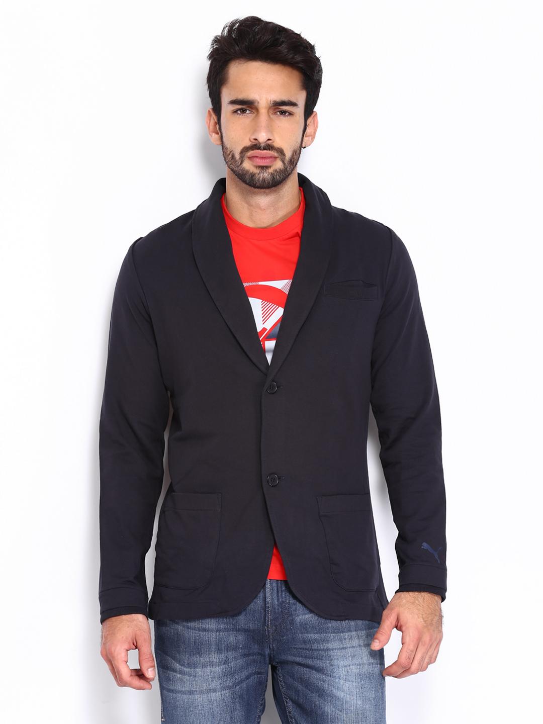 Buy Puma Men Navy Blazer - Blazers for Men 194782 | Myntra