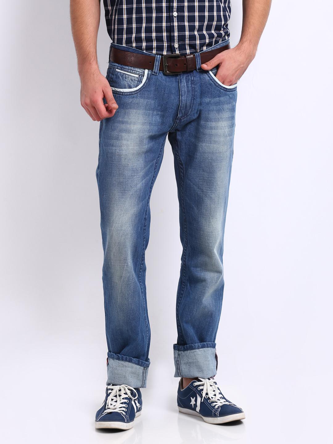 Buy Roadster Men Blue Jaguar Skinny Fit Jeans - Jeans for Men 157903 ...