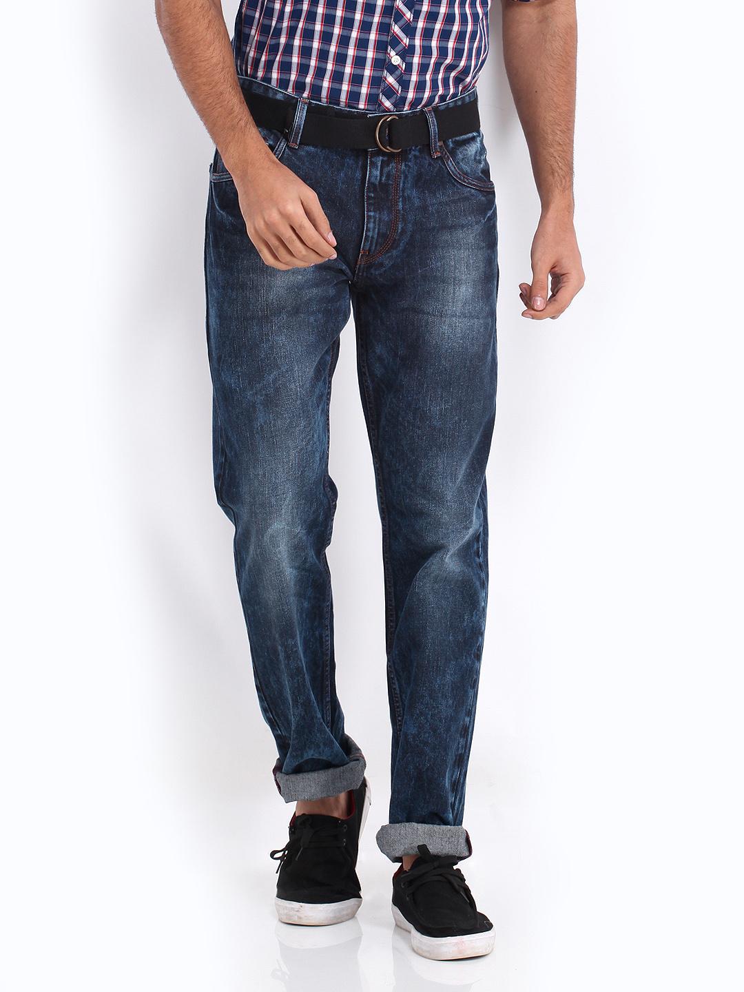 Buy Roadster Men Indigo Corvette Slim Fit Jeans - Jeans for Men 338817 ...