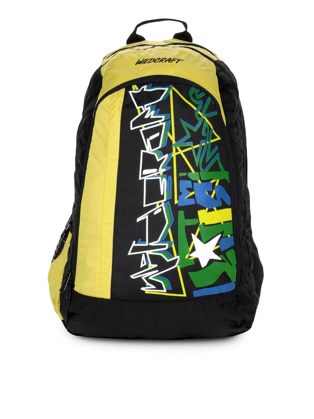 Buy Wildcraft Unisex Battle Yellow & Black Backpack - Backpacks for ...