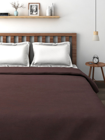 Buy Raymond Home Brown Fleece Heavy Winters Double Blanket on Myntra ...
