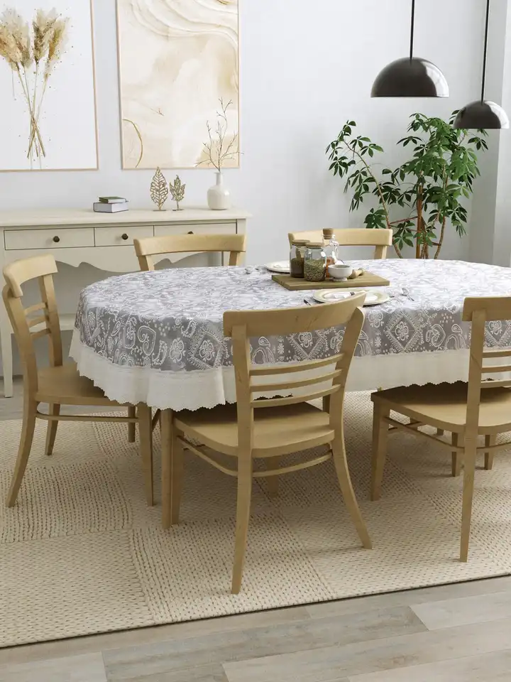 dining table cloth oval shape