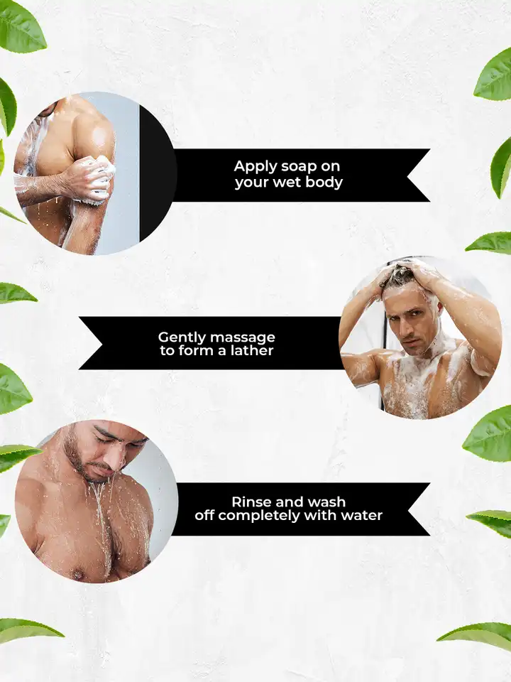 put off man using soap