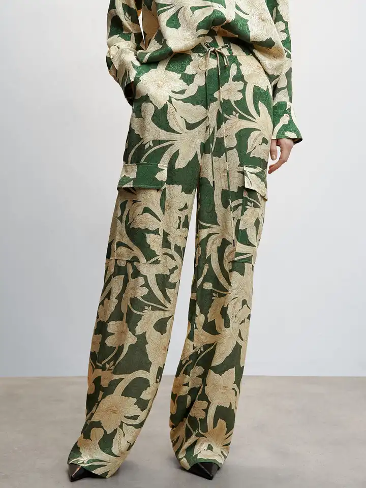 mango patterned trousers