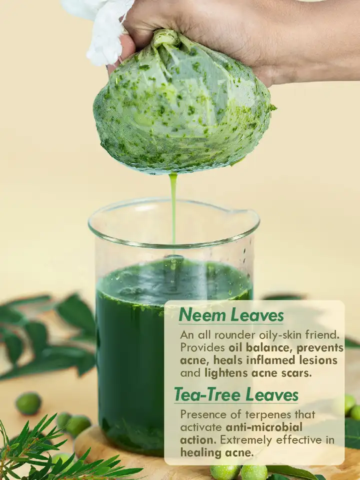 drinking neem tea