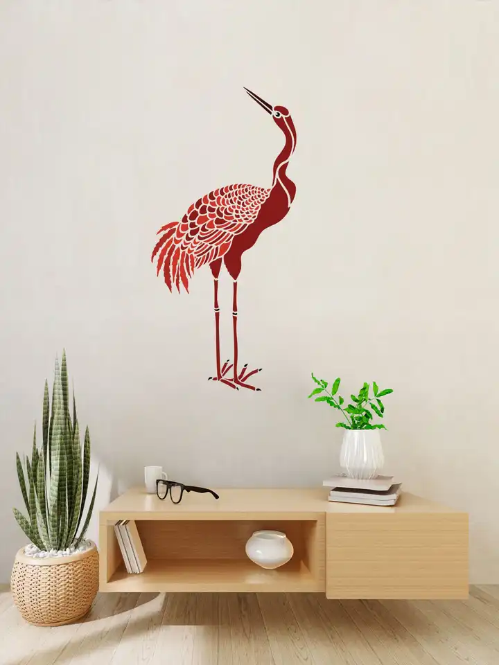 crane wall sticker