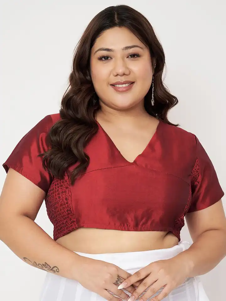 saree blouse plus size