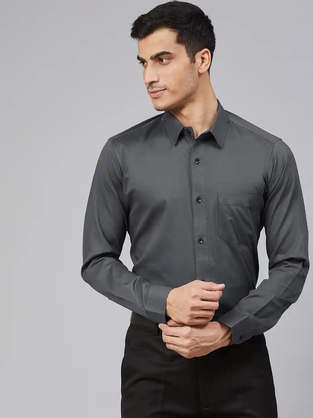 dark grey color shirt