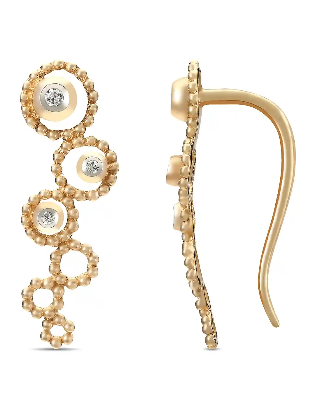 tanishq earrings for girls gold