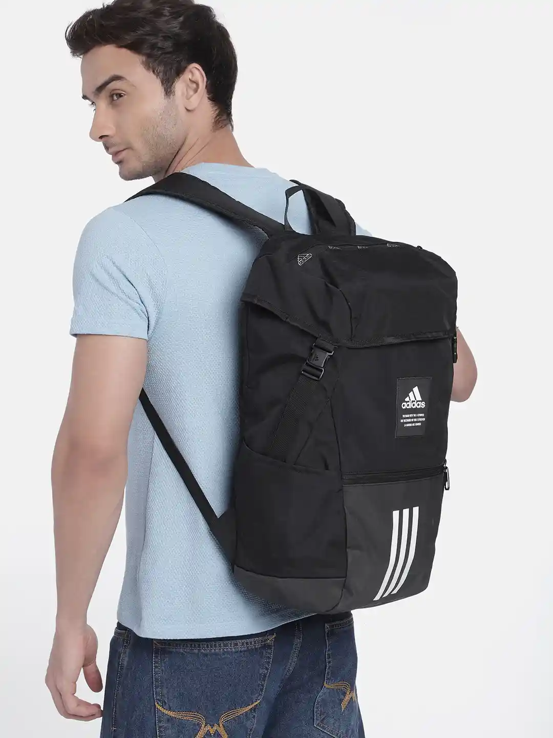 black adidas backpack large