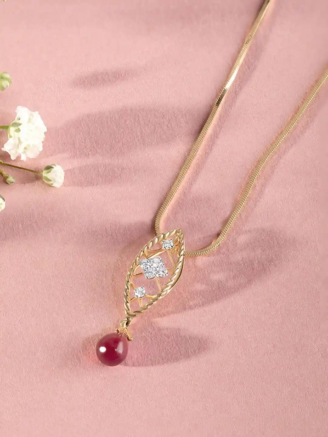 tanishq ruby necklace